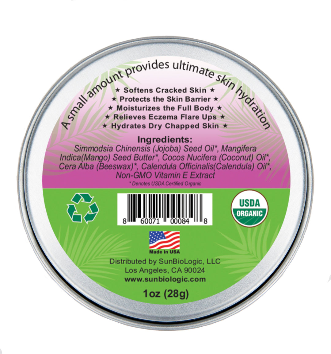 Organic Balm - Raw Coconut (1oz) – SunBioLogic LLC