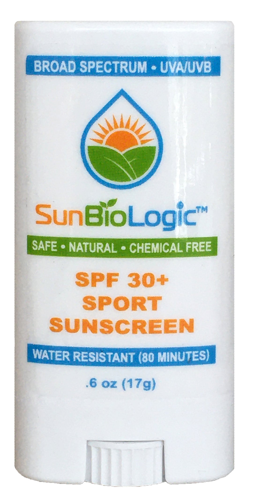 Organic Sunscreen - Sport Stick, SPF 30+ (0.6oz) – SunBioLogic LLC