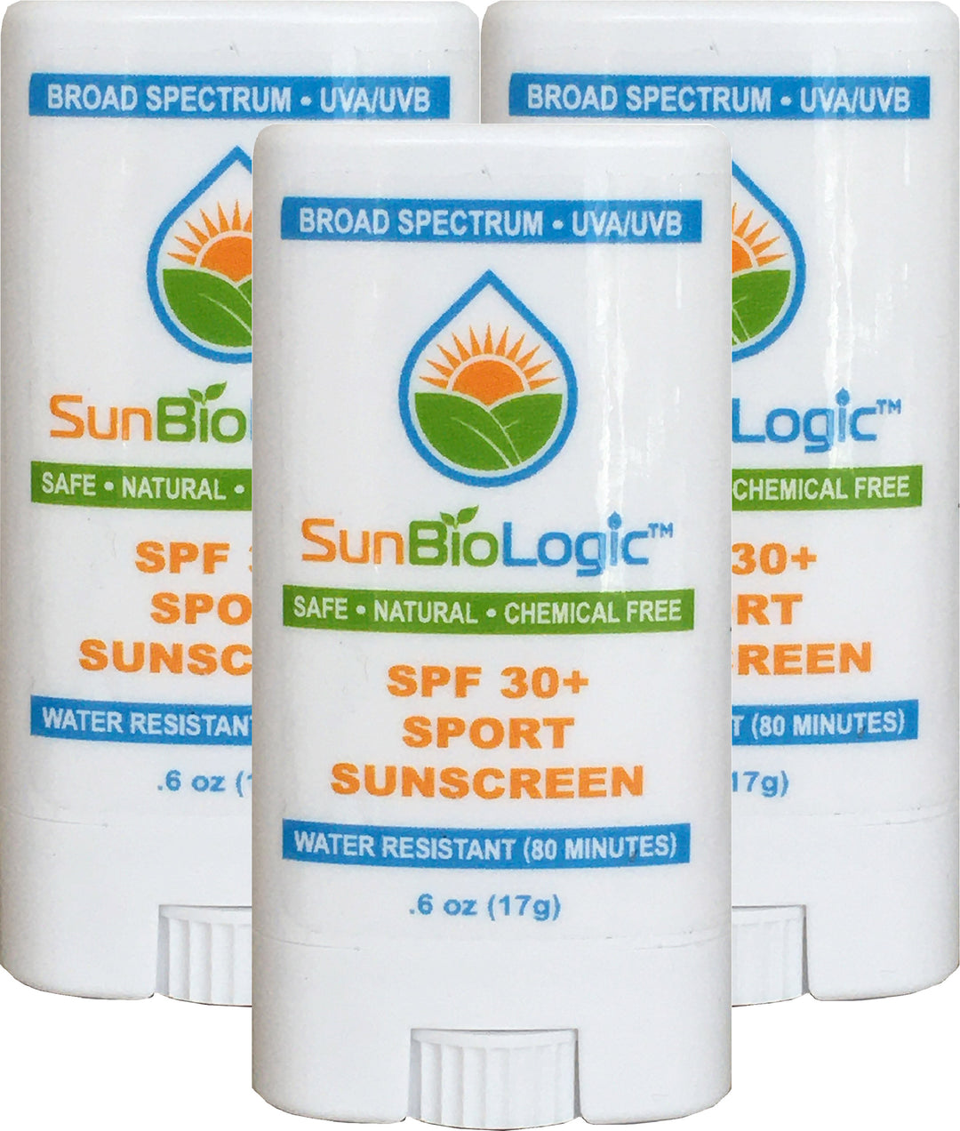 Organic Sunscreen - Sport Stick, SPF 30+ (0.6oz) – SunBioLogic LLC